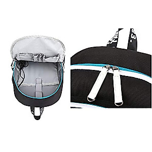 ISaikoy Casual Canvas Backpack Bookbag Daypack School Bag Shoulder Bag Color Q35