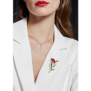 NOURISHLOV New Beginning Moonstone Sterling Silver Necklace for Women, Divorce Gifts for Women, Healing gifts for her, New Job Gift, Minimalistic Moonstone Jewelry