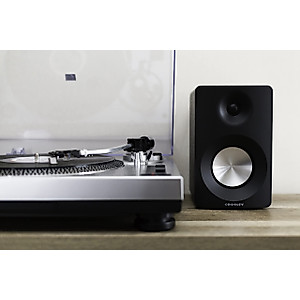 Crosley C100A-SI Belt-Drive Turntable Record Player with Adjustable Counterweight, Silver