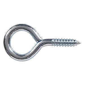 The Hillman Group 320081 .106 x 15/16" Zinc-Plated Small Screw Eye 100-Pack