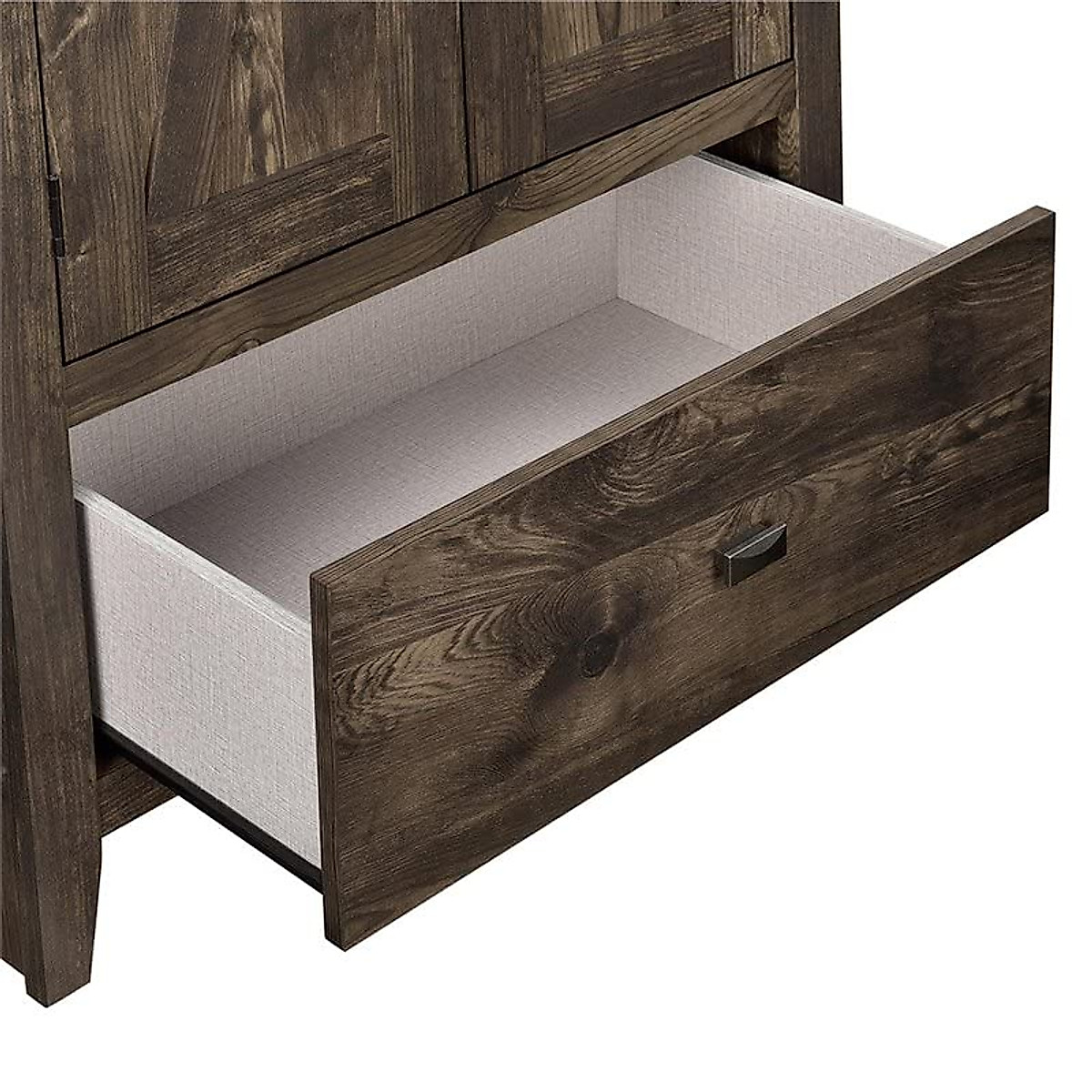 Ameriwood Home Farmington Wide Storage Cabinet, 30", Rustic