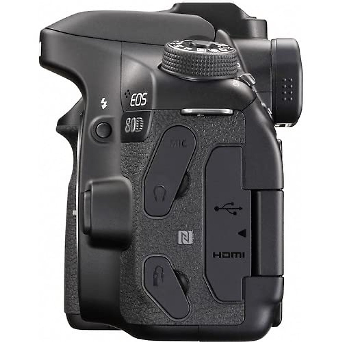 Canon EOS 80D DSLR Camera (Body Only) (1263C004), 64GB Memory Card, Case, Card Reader, Flex Tripod, Hand Strap, Cap Keeper, Memory Wallet, Cleaning Kit (Renewed)
