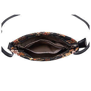 Signare Tapestry Crossbody Bag Shoulder Purse for Women In Ume Sakura Design Japanese Style (XB02-SAKURA)