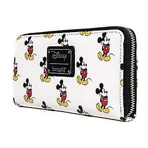 Loungefly Disney Classic Mickey Mouse All Over Print Zip Wallet (one size, multi)