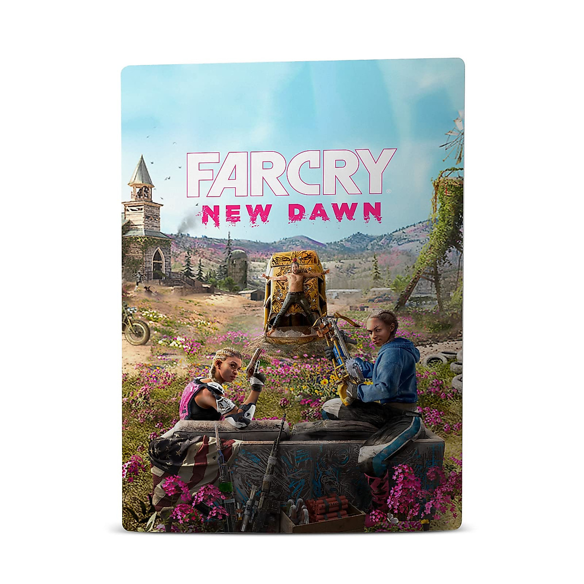 Head Case Designs Officially Licensed Far Cry Twins Couch New Dawn Key Art Vinyl Faceplate Sticker Gaming Skin Decal Cover Compatible With Sony PlayStation 5 PS5 Disc Edition Console