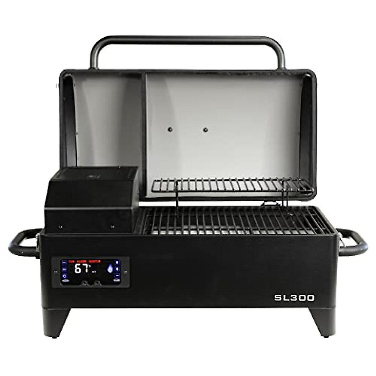 Louisiana Grills LG300SL Portable Pellet Grill, Black, Small