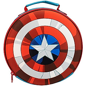 Marvel Kids Backpack and Lunchbag Set Avengers Captain America Blue