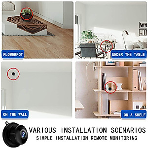 AOLANS Mini Camera 1080P Hidden Camera Indoor Home Security Camera Dimmable/Pet Camera/Nanny cam Security Home Monitor 30 Days Free Cloud Storage or Installation 64G Night Vision for iOS/Android