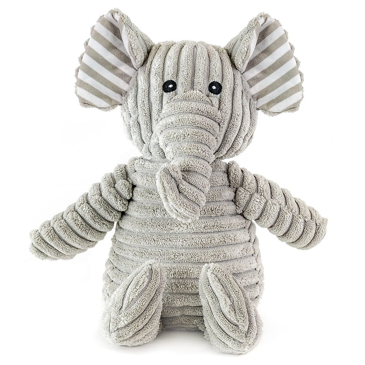 Giftable World Dog, Safari and Bug Pet Plush Toy with Squeaker (Rhino, Hippo, Elephant)