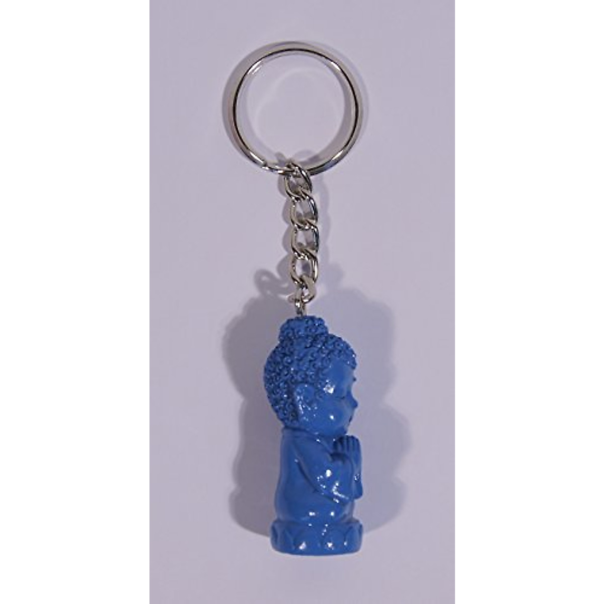 Buddha Keychain Key Ring Assorted Happy Praying Blessing (Set of 4)