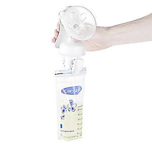 Papablic Breastmilk Storage Bag Adapters for Spectra S1 S2, Avent Comfort Wide Mouth Flanges to Pump into Lansinoh, NUK breastmilk Storage Bag