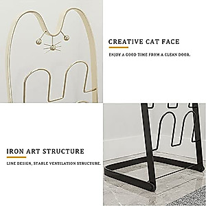 4 Tiers Shoes Rack Entryway Shoes Storage Organizer Metal Slippers Shelf Shoes Stand Space Saving Shoes Storage Shelf for Entryway Living Room Bathroom(Black)