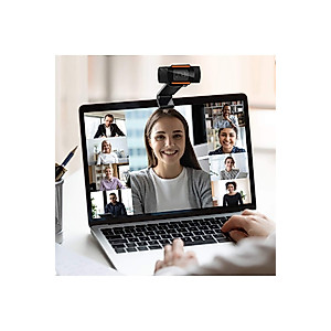 Tech Essentials Black 720P Webcam for New Version Zoom & Skype