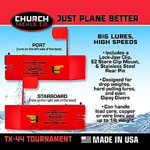 TX-44 Tournament Planer Board by Church Tackle Co