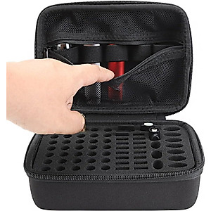 HUIZHU EVA Storage case with Elastic Protective Sponge for Storing 5IO pen Battery and Electronics and USB Charger and U disk (Black)