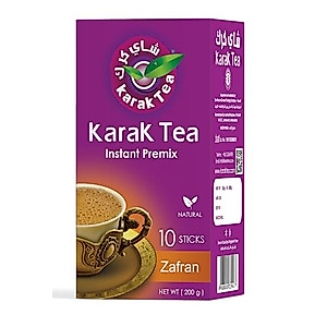 KARAK TEA Premix Powder SACHETS 200 G (Saffron) each packet 10 sachets