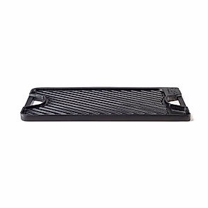 Calphalon 1873980 Pre-Seasoned Cast Iron Grill/Griddle Combo, Black
