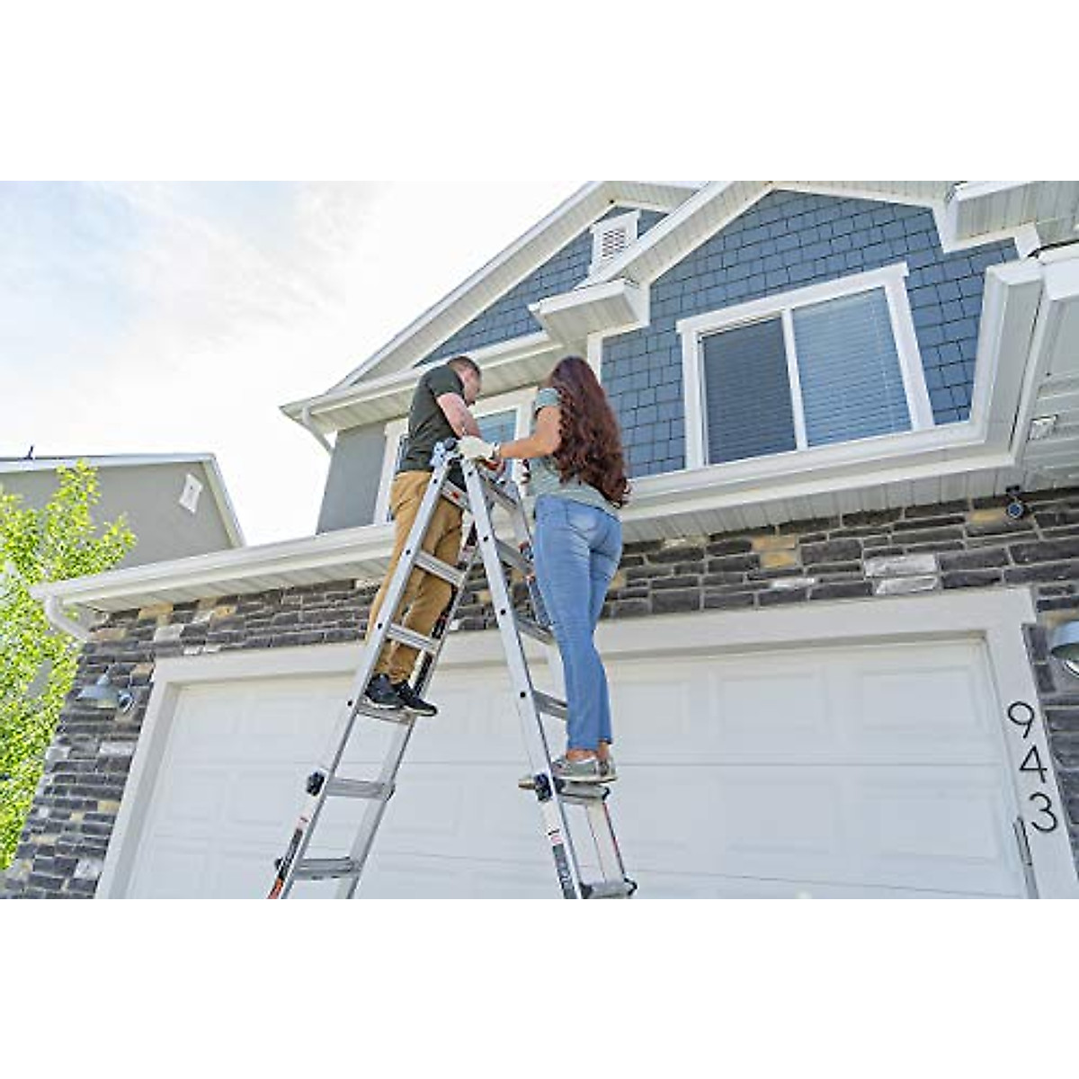 Little Giant Ladders, Epic, M26, 26 ft, Multi-Position Ladder, Aluminum, Type 1A, 300 lbs weight rating, (16826-818)