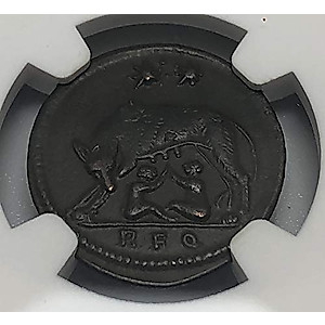 330 IT - 340 AD Roman Empire Constantinian Roma She Wolf Ancient Fine NGC