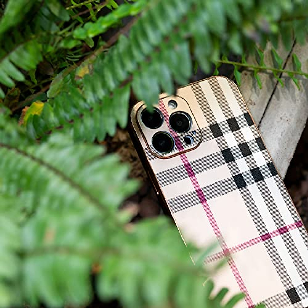 LINXUXIE Phone Case for Apple iPhone 13 Pro Max, Fashion Leather Phone Case, Soft TPU Drop Protection Shockproof Protective Phone Holder Women