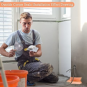 Weraher 8PCS Waterproofing Seal Kit for Shower,Inside Outside Corner Seals,Pipe Seal,Mixing Valve Seal Waterproofing Corner Shower Seamless Membrane Polyethylene Corner for Bathtub and Steam Room