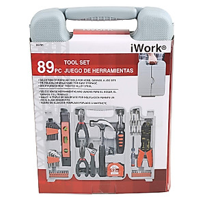 Olympia Tools iWork DIY Homeowner's Tool Set, 80-781, 89 Pieces