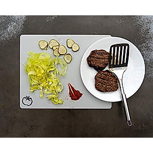 Modern Flexible Cutting Board Mats - Extra Thick Durable Non-slip Material - BPA Free - Set of 3