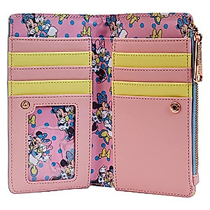 Minnie and Daisy Pastel Polka Dot Flap Wallet