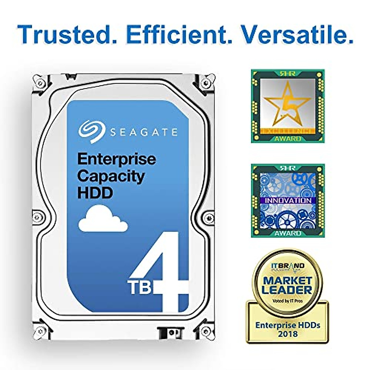 Seagate Enterprise Capacity 3.5 | ST4000NM0035 | 4TB 7.2K RPM 128MB Cache 3.5in SATA 6Gb/s | 512n | FIPS 140-2 | Enterprise Internal Hard Disk Drive (Renewed)
