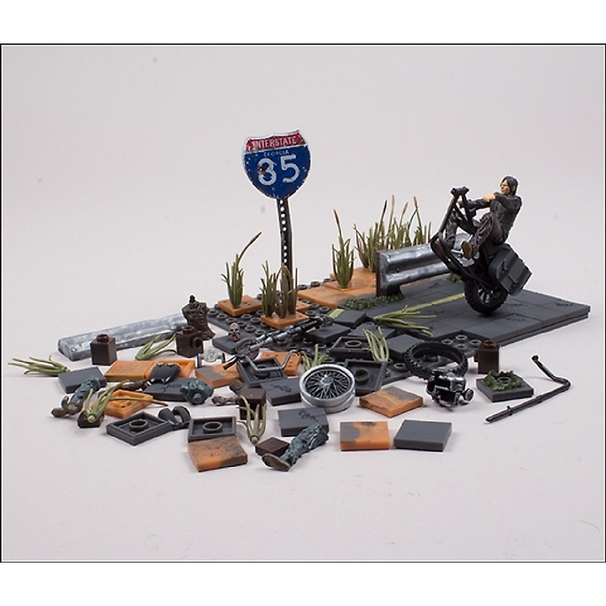 McFarlane Toys Building Sets -The Walking Dead TV Daryl Dixon with Chopper Building Set