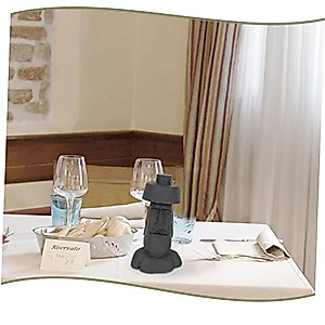 YARNOW Desktop Decor Car Decoration Norse Decor Desktop Moai Decoration Easter Island Stone Head People Collectible Figurines Cartoon Moai Figurines Moai Figurine for Home Landscape Moai