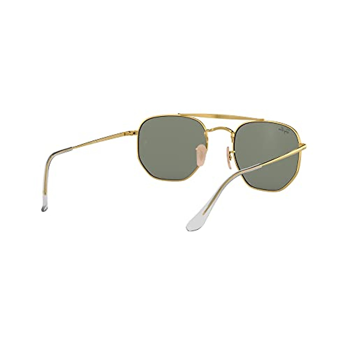Ray-Ban RB3648 The Marshal Square Sunglasses, Gold/G-15 Green, 51 mm + 1
