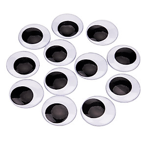 Sunmns 1.6 Inch Wiggle Eyes with Self Adhesive, 12 Pack