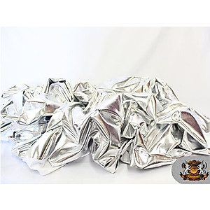 1 X Spandex Metallic Silver Fabric /60"/ Sold by The Yard