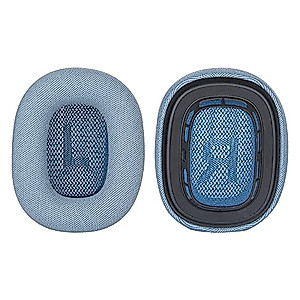 Geekria QuickFit Replacement Ear Pads for Airpods MAX Headphones Ear Cushions, Headset Earpads, Ear Cups Cover Repair Parts (Blue)