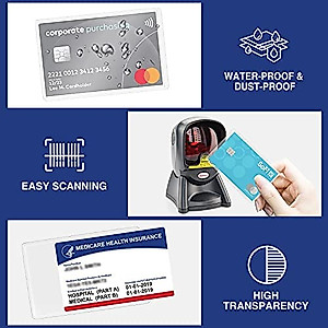 Sooez 10 Pack New Medicare Card Holder Protector Sleeves, 12Mil Clear PVC Soft Water Resistant Medicare Card Protector Sleeves for New Medicare Card Credit Card Business Card Social Security Card
