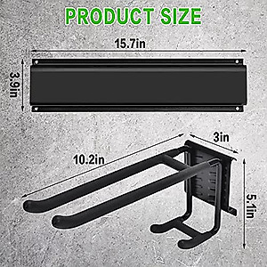 MENGXIANG Ski Wall Rack 6 Pairs of Ski Storage Rack Wall Mount Snowboard Rack for Home and Garage Skiing Storage Mount Holds Up to 300lbs