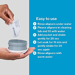 INVISALIGN Cleaning Crystals for Clear Aligners and Retainers, (50 Packets)