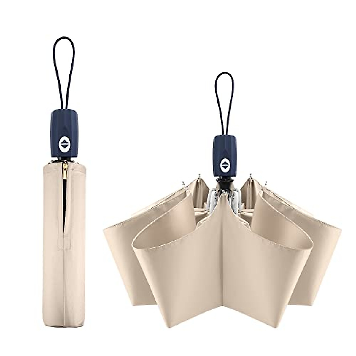 FDJASGY Color UV Protection Glue Coating Compact Folding Travel Parasols and Sun Umbrellas Auto Open Close Windproof Anti-UV Umbrella Blocking UV 99.98%