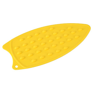 Silicone Anti Slip Iron Rest Pad, Iron Rest for Ironing Board Portable Ironing Stand for Travel and Mini Quilting Iron Use Hot Safety Ironing Rest Pad (yellow)