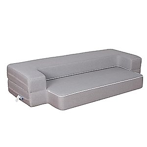 HonTop 10 Inch Folding Sofa Bed Memory Foam Couch Floor Modern Futon Sofa Bed, Full Sleeper Chair Bed for Living Room Bedroom