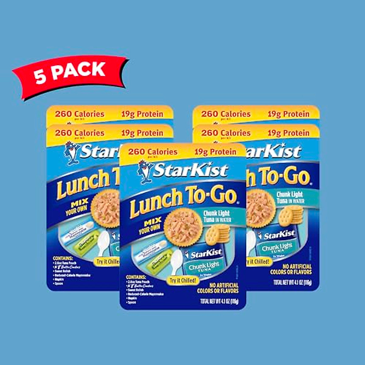 StarKist Lunch To-Go Chunk Light Mix Your Own Tuna Salad - (Pack of 5)