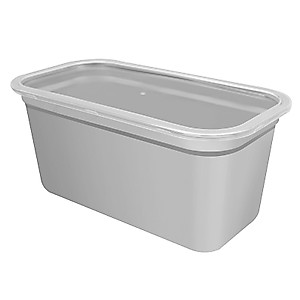 DYNAMI 8 Pcs Stainless Steel Food Storage Containers with Lids,1/3 Size 6 Inch Deep Hotel Pans Steam Table Pan,2L/0.5gal Large Restaurant Pans Food Prep Pan,for Catering Supplies,Oven& Freezer Safe