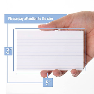 Mr. Pen- Lined Index Cards, 3x5, 100 Cards, Flash Cards, Note Cards, Index Card, Study Cards, Flash Cards for Studying, Lined Note Cards, 3x5 Notecards, Index Cards 3x5, Notecards for Studying