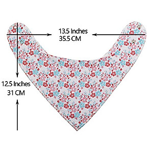 Maiwa Girls Baby Bandana Drool Bibs for Drooling Teething Feeding for 10 pack