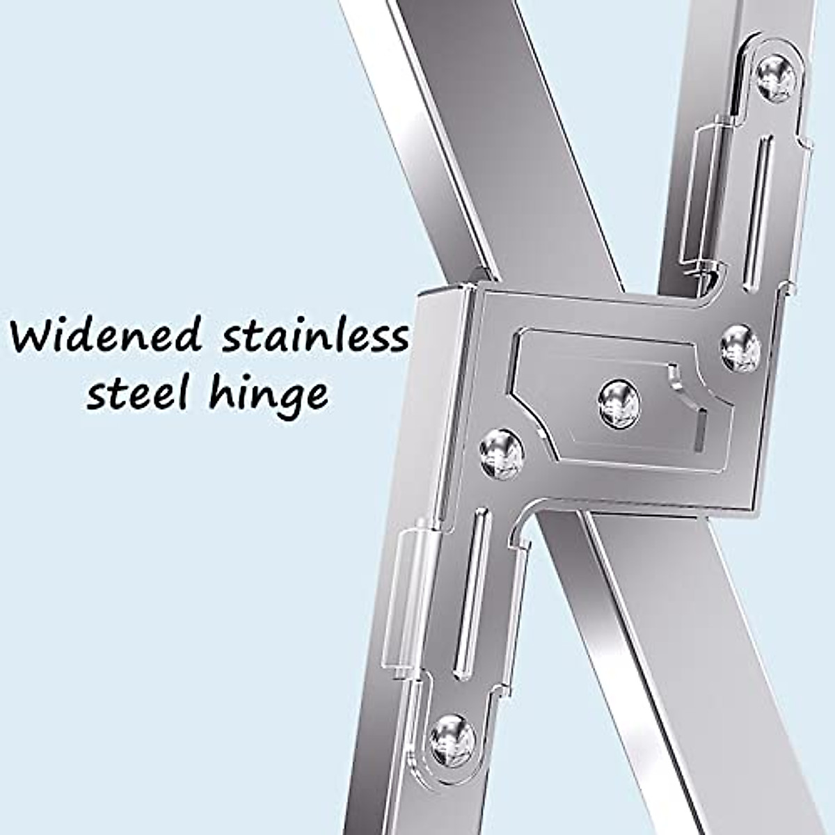 AZHANGYB Clothes Drying Rack, Collapsible Laundry Rack Stand Garment Drying Station with Wheels and Hooks, Indoor-Outdoor Use, for for Bed Linen, Clothing, Socks, Scarves (Single Pole 1.6m)