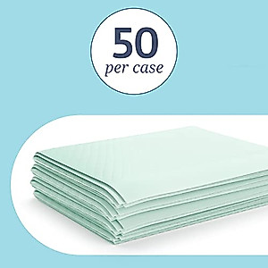 Medline Heavy Absorbency 36" x 36" Quilted Bed Pads, Large Disposable Underpads, 50 Per Case, Fluff and Polymer Core, Great Protection for Beds, Furniture, Surfaces