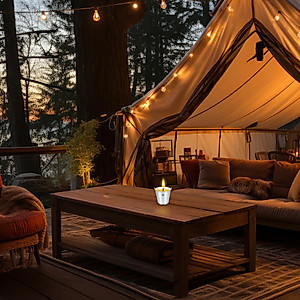 Mega Candles 6 pcs Citronella Scented Metal Tin Bucket Candle, Hand Poured Paraffin Wax Candles 2.5 Inch x 2.75 Inch, Great for Indoor & Outdoor Use, Camping, Party Usage & More