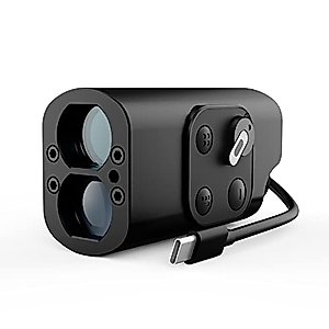 LK01 Auxiliary Ballistic Smart Laser Range Finder, 1200M External Laser Rangefinder with ± 0.5m Accurate, IP65, Compatible with Picatinny Rails, Works with MILESEEY TNV10 Thermal Monocular