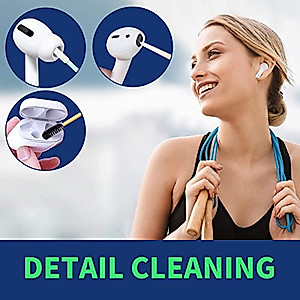 Phone Cleaning Kit, Cleaning Kit for iPhone Cell Phone Airpod, Cleaner Kit Intended for iPhone Speaker Charging Port Cleaning Tool, Electronics Cleaning kit for Laptop Earphone Earbud USB C Lightning